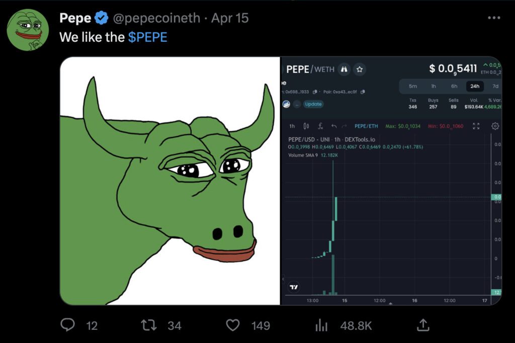 Meme Season: the hype behind PEPE Token. | DEXTools